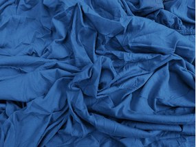 Jersey prostěradlo tmavě modré 180 x 200 cm