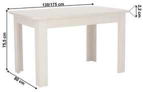 Jídelní rozkládací stůl, 130-175x80 cm, TIFFY-OTILIA 15