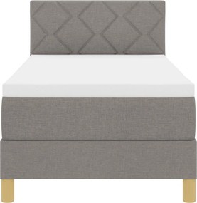 Postel s boxspringem s polštářem Taupe 80 x 200 cm textil 3338955