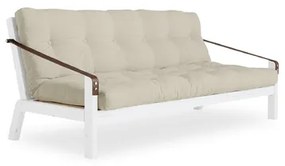 sofa POETRY by Karup - 100*200 cm white (bílá) + futon beige 747