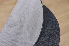 Vopi, Kusový koberec Apollo Soft antra kruh, 100x100 (průměr) kruh, šedá, chodba / předsíň