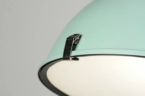 Závěsné modré retro svítidlo do kuchyně Mintbruin