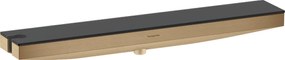 Hansgrohe Rainfinity, nástěnná přípojka hadice Porter 500 a polička LEVÁ, kartáčovaný bronz, HAN-26843140
