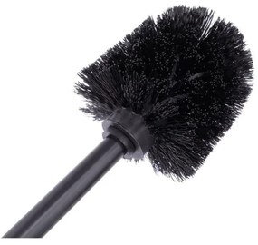 Erga Madera, toaletní WC kartáč na postavení, černá-hnědá, ERG-YKA-P.MADERA-BLK