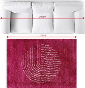 Koberec Royal deep magenta/cream 120x170 cm