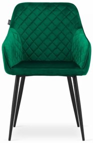 Sametová židle Budapest zelená