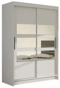 Velká šatní skříň MIAMI V bílá šířka 120 cm