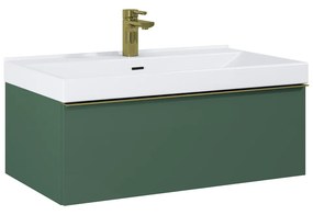 Elita Look, umyvadlová skříňka 80x45 cm 1S PDW, zelená matná, ELT-168560