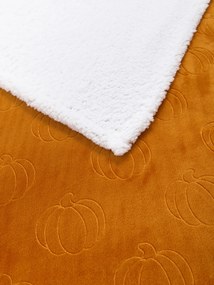 Sinsay - Přehoz na postel s motivem dýní - oranžová