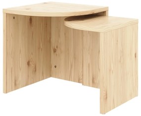 Konferenční stolky z borovicového dřeva v přírodní barvě v sadě 2 ks Combine – Karup Design