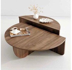 Designový konferenční stolek Baltenis 90 cm vzor ořech