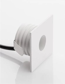 NV 8058001 Venkovní zapuštěné svítidlo do zdi PASSAGGIO bílý hliník LED 1W 3000K 3V IP54 délka kabelu 1.80m použijte driver 9020170 - NOVA LUCE