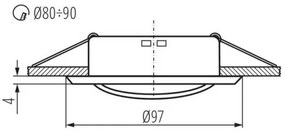 Podhledové svítidlo Kanlux ARGUS II CT-2115-W bílá sklopný 37163