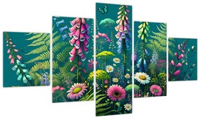 Obraz - Luční kvítí (125x70 cm)