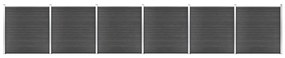 Set plotového dílce WPC 1045 x 186 cm černý,  3070433