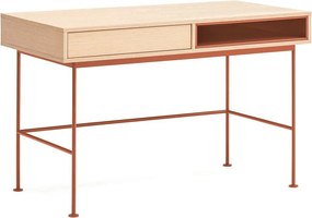 Pracovní stůl s deskou v dubovém dekoru 60x120 cm Yoko – Teulat
