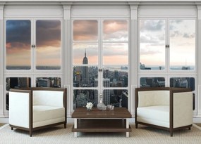 Fototapeta - New York - výhled z okna (254x184 cm)
