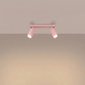 Sollux Lighting Stropní svítidlo RING 2 růžové