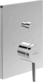 Villeroy & Boch Conum - Baterie pod omítku, pro 2 spotřebiče, chrom TVT12700100061