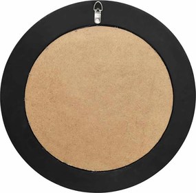 Nástěnné zrcadlo barokní styl 50 cm černé 320347