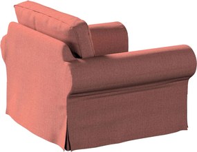 Potah na křeslo IKEA Ektorp barva hnědá látka pletený vzor
