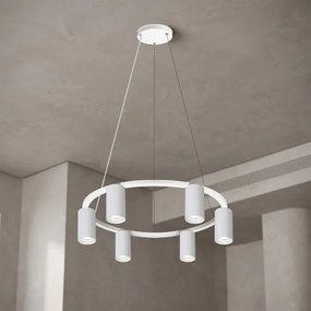 BRILAGI - LED RGBW Stmívatelný lustr na lanku SELE 6xGU10/6,5W/230V bílá