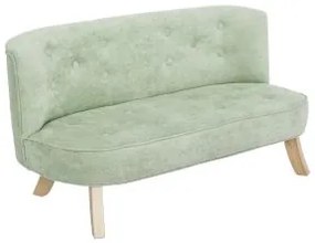 Somebunny Dětská sedačka špinavě zelená - Bílá, 17 + 25 cm