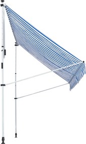 Clamové markýzy Outsunny s ručním křivkou, výškově nastavitelné kloubové rameno, odolné proti špíně, weather-resistant balkonové markýzy, 150 cm širo…