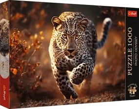 TREFL Puzzle Premium Plus Photo Odyssey: Divoký leopard / 1000 dílků /
