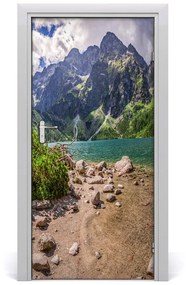 Fototapeta na dveře jezero v horách 85x205 cm