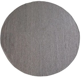 Šedý vlněný kulatý koberec ROWICO AUCKLAND 250 cm