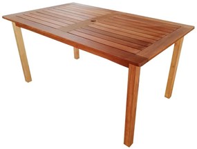 Zahradní stůl Malay 150x90 cm, tropické dřevo