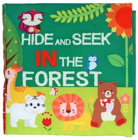 Textilní vzdělávací knížka - Hra na schovávanou Varianta: Hra na schovávanou - v lese