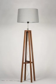Stojací designová lampa Paola Grey and Brown