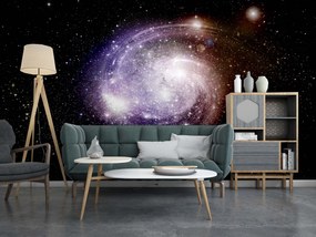 Malvis ® Tapeta Fialová galaxie Vel. (šířka x výška): 360 x 260 cm