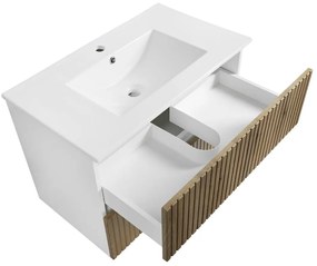 Aqualine Aqualine, PANEDA STRIP umyvadlová skříňka 79,5x55x45,2cm, dub emporio, PN380