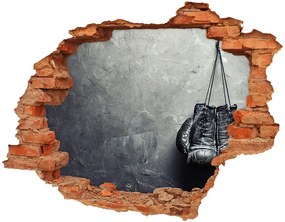 Wallmuralia Fototapeta díra na zeď 3D Boxerské rukavice 90x70 cm
