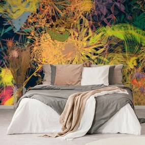 Samolepící tapeta barevné abstraktní umění - 450x300 cm