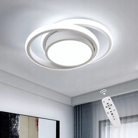 Lampa Sufitowa Led Plafon Okrągły Ściemnialna Z Pilotem Nowoczesny 32W