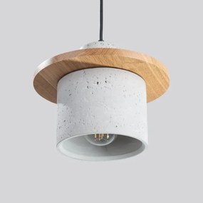 Sollux SL.1363 - Lustr na lanku MAB 1xE27/15W/230V pr. 22 cm beton/šedá