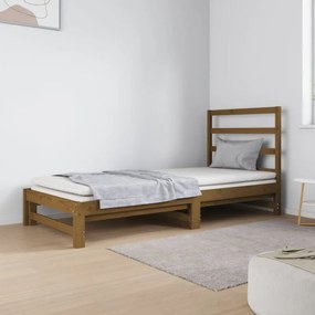 Výsuvná postel medově hnědá 2x (90 x 190 cm) masivní borovice,  3124750 HangarStore.cz