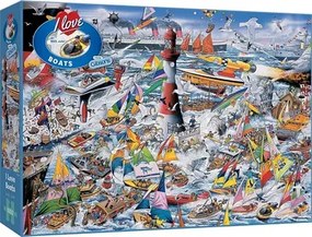 GIBSONS Puzzle Miluji lodě / 1000 dílků / 68 × 49 cm