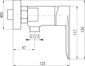 Slezák - RAV Sprchová baterie NIL - NL181.5MGL, Metal Grey lesk