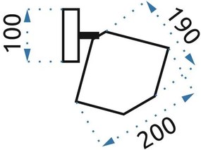 Toolight - Nástěnná lampa 1xE27 392180, růžové zlato-černá, OSW-08559