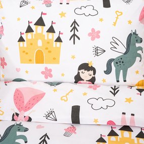 4Home Dětské bavlněné povlečení do postýlky Fairytale Dream, 100 x 135 cm, 40 x 60 cm