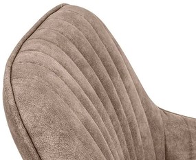 Designové křeslo Esmeralda šedobéžové-taupe
