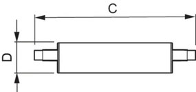 LED žárovka R7s 118mm Philips 14W (120W) neutrální bílá (4000K) stmívatelná