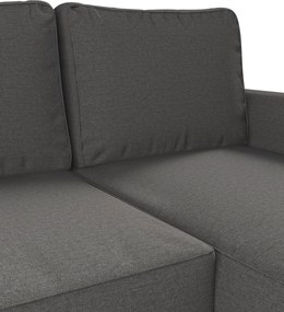 Potah na pohovku IKEA Backabro rozkládací se šezlongem barva šedá látka pletený vzor