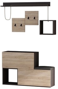 Designová předsíňová sestava Callia antracitová