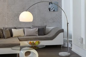 Designová stojanová lampa Arch bílá